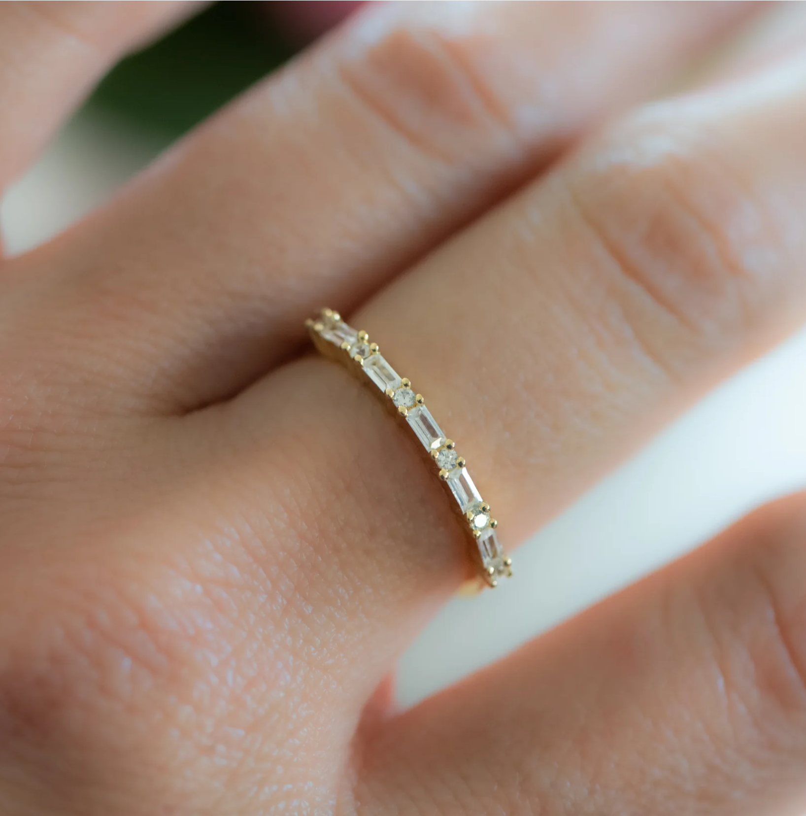 Baguette Stacking Ring MN Jeweler